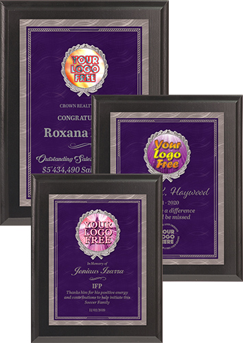 Chrome Plated Sunray Insert Plaques - Custom