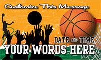 Basketball 3 x 5 Vinyl Banner- Hoop - Trophy Depot