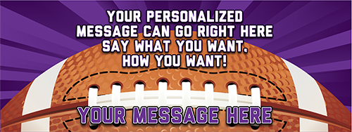 Football 2 x 5 Vinyl Banner- Rays - Trophy Depot