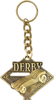 Pinewood Derby Diamond Star Keychain - Trophy Depot