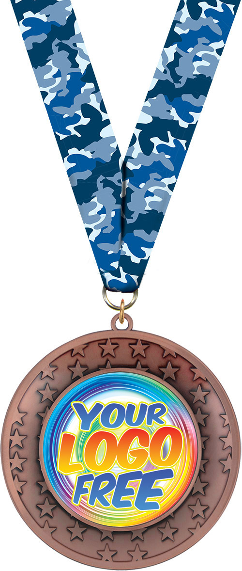 Star Eclipse Custom Insert Medal- Bronze - Trophy Depot