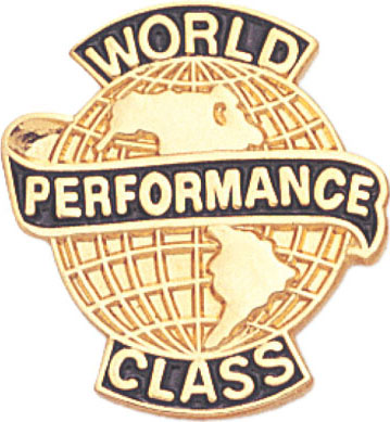 World Class Performer Enameled Pin - Trophy Depot