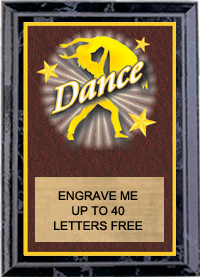 Full Color Dance Plaque - Trophy Depot