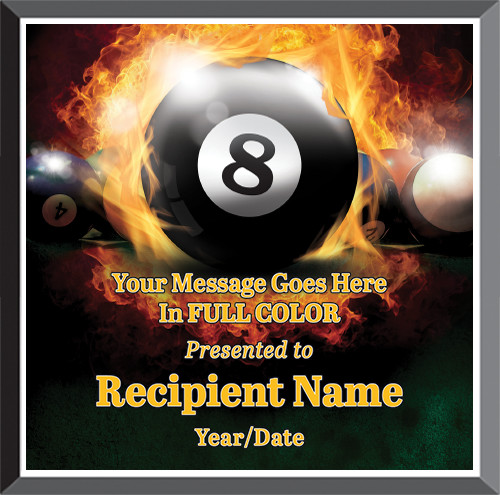 Billiards Square Graphix Plaques