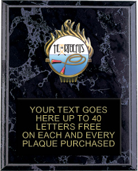 Custom Torch Insert Plaque - Trophy Depot