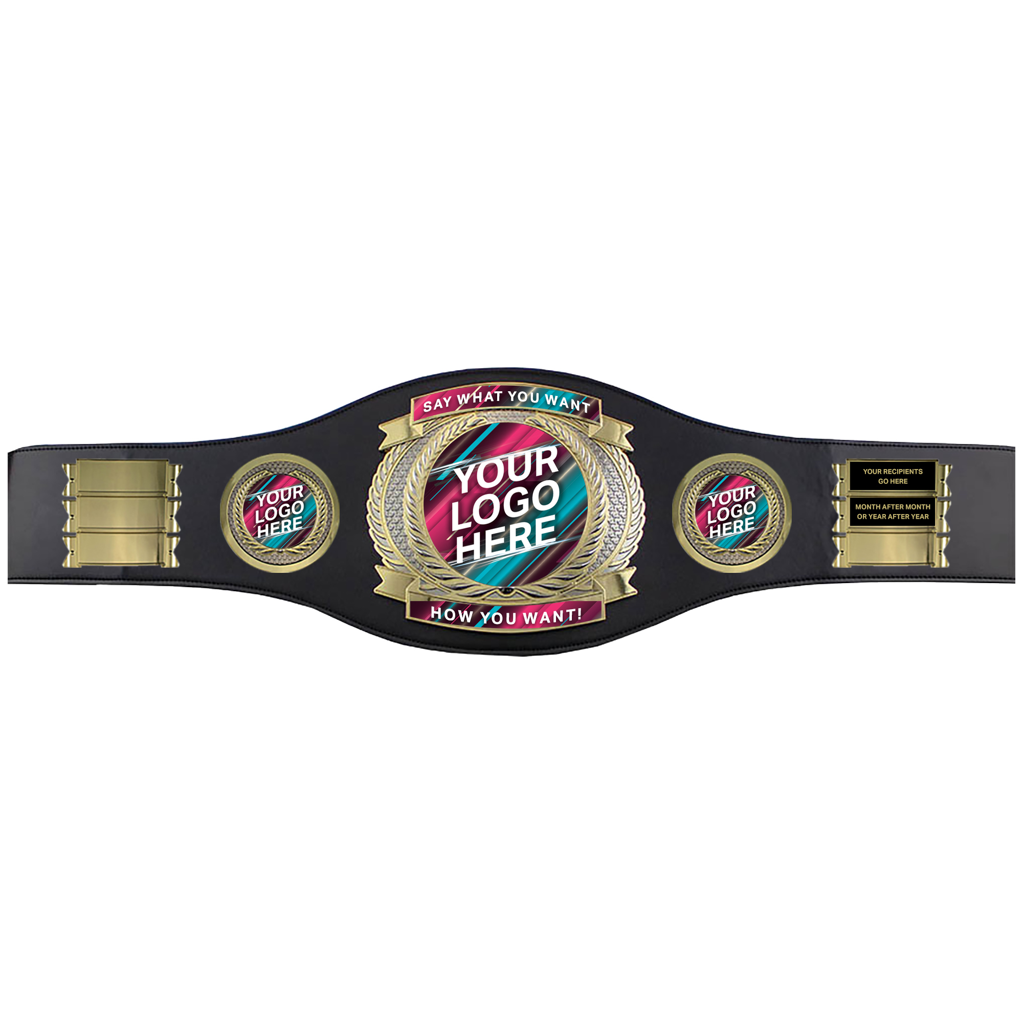52 Inch Custom Perpetual Championship Belt Trophy Depot