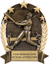 Baseball Gold Star Resin Trophy - Trophy Depot