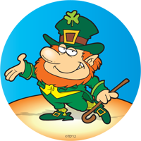 St Patricks Day- Leprechaun Insert - Trophy Depot