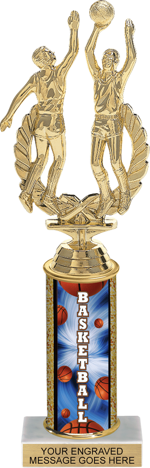 Glow in the Dark Vortex Basketball Trophy - 10 inch - Trophy Depot