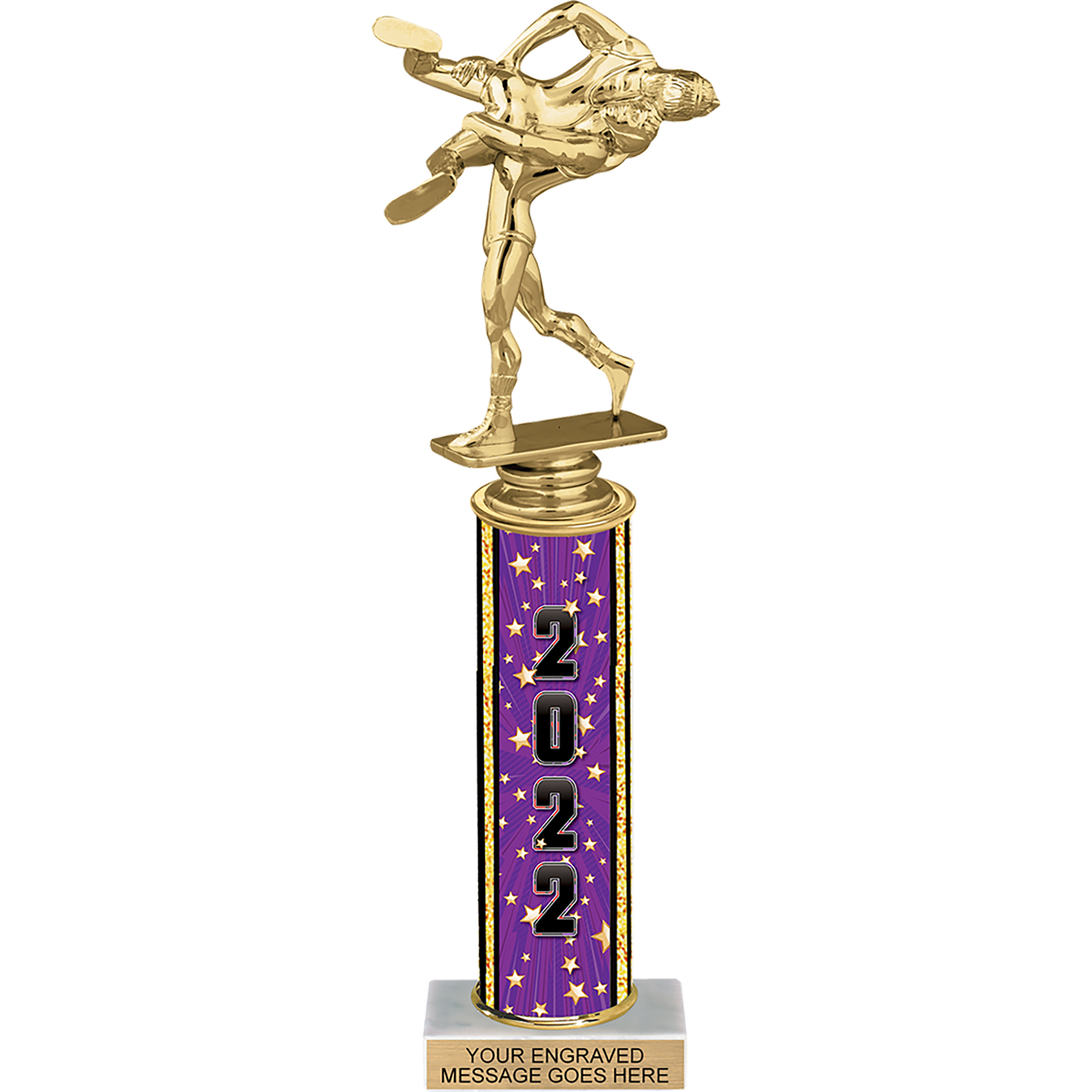 Year 12 inch Comic Stars Column Trophy - Trophy Depot