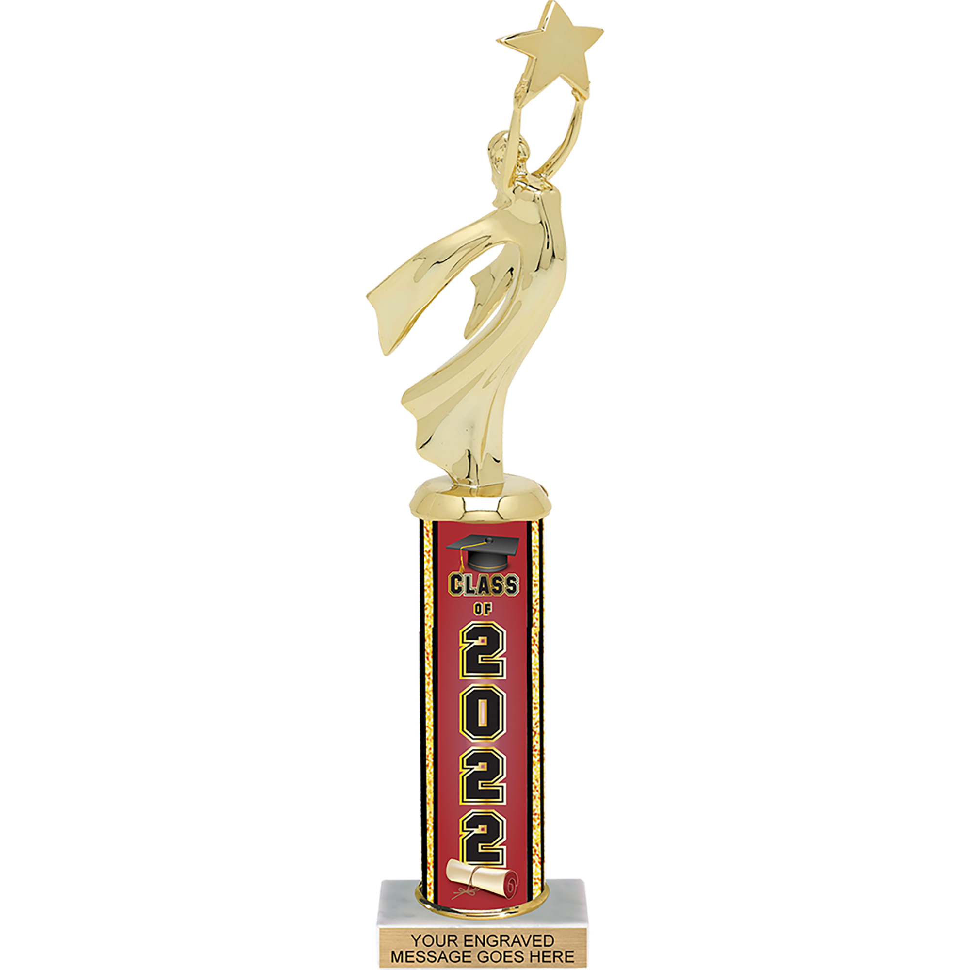 Exclusive Class of 2022 Column 12 inch Trophy - Trophy Depot