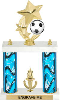 Soccer Shooting Star Spinning Trophy - Trophy Depot