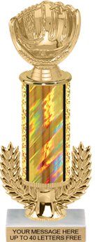 Gold Wreath Riser Trophy on Marble Base - Trophy Depot