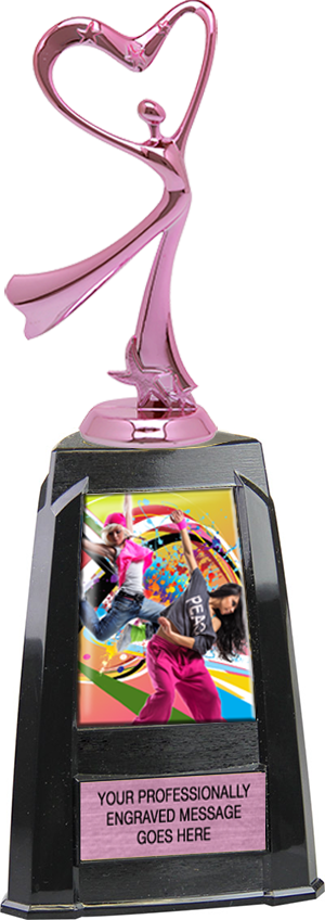 Exclusive Love of Dance Pink Tri-Tower Trophy - Trophy Depot