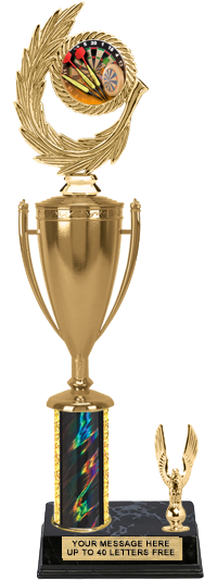 Single-Trim Feather Frame Insert Trophy on Synthetic Bases - Trophy Depot