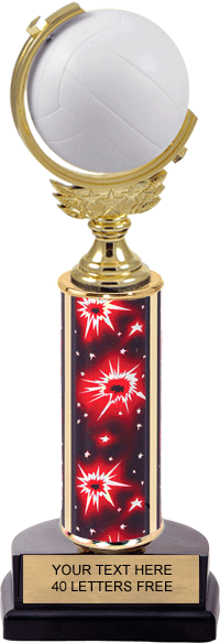 Spinning Squeezable Volleyball Trophy - Trophy Depot