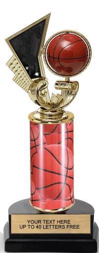 Spinning Basketball with Motion Card Trophy - Trophy Depot